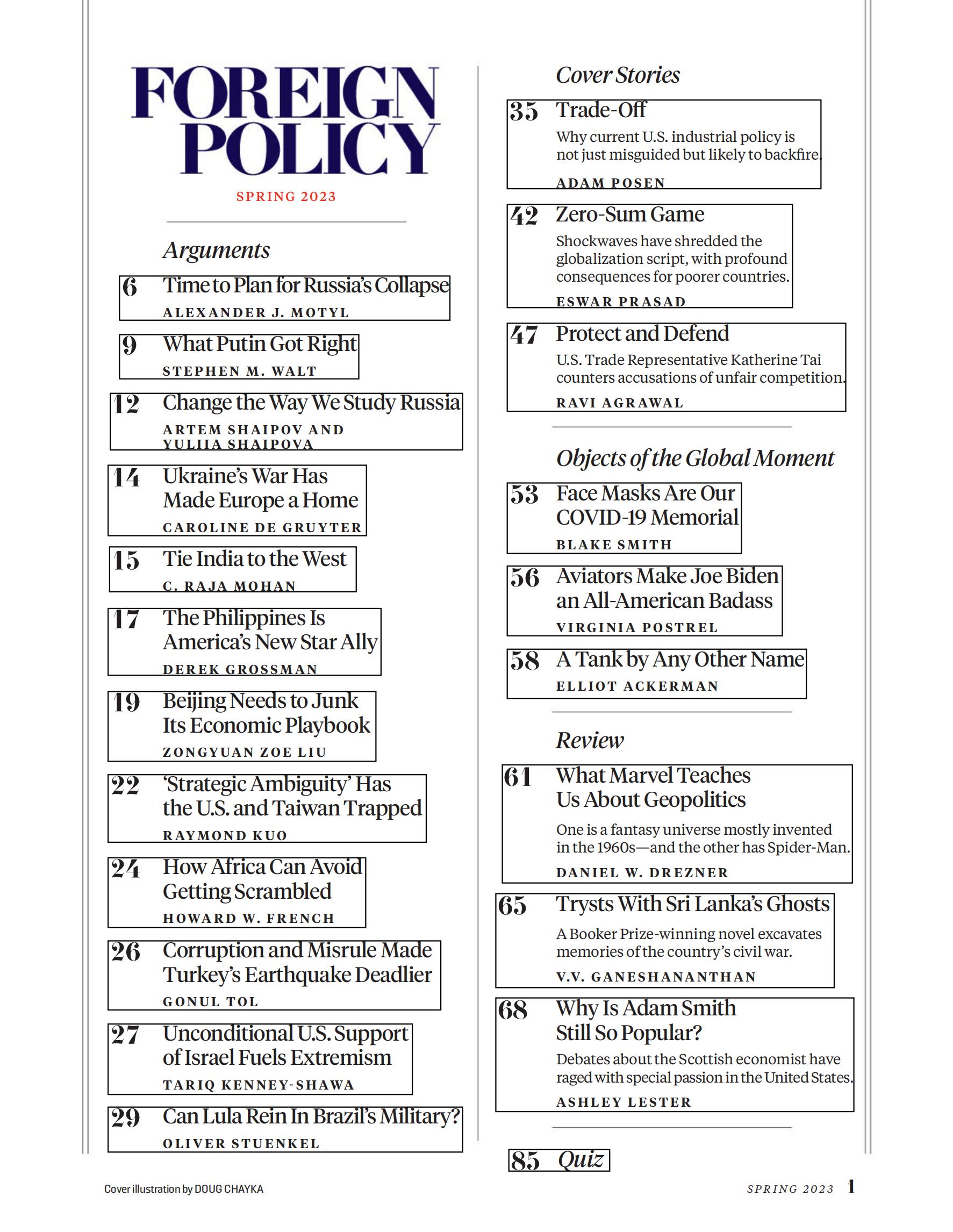 Foreign Policy-外交政策杂志电子版下载2023年合集pdf网盘订阅-外刊兽-英语杂志电子版PDF下载网站